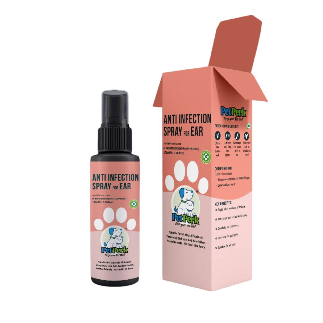 Anti Infection Spray For Ear Dog| 100 ml, 1 Piece – Pet Perk