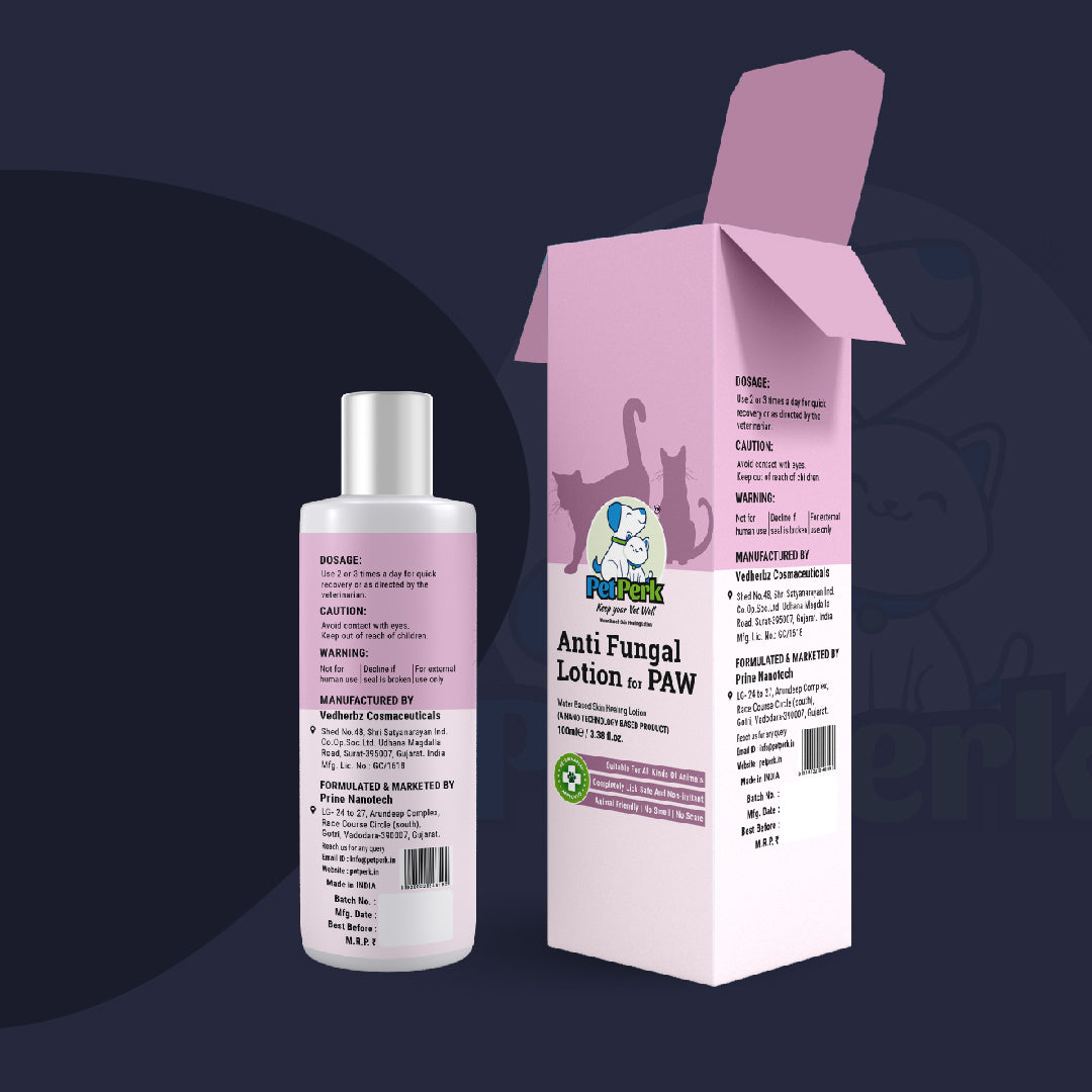 Anti Fungal lotion For Cats | 100 ml, 1 Piece – Pet Perk