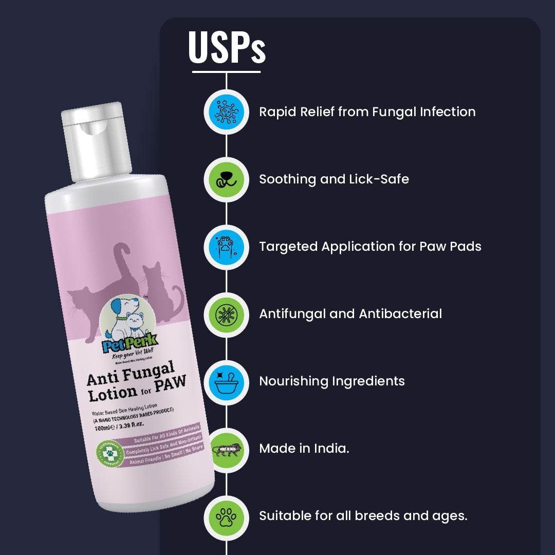 Anti Fungal lotion For Cats | 100 ml, 1 Piece – Pet Perk