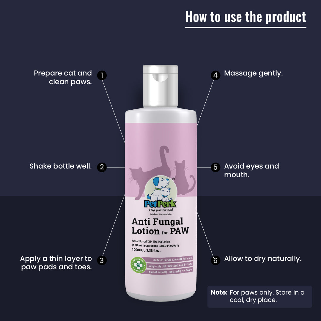 Anti Fungal lotion For Cats | 100 ml, 1 Piece – Pet Perk